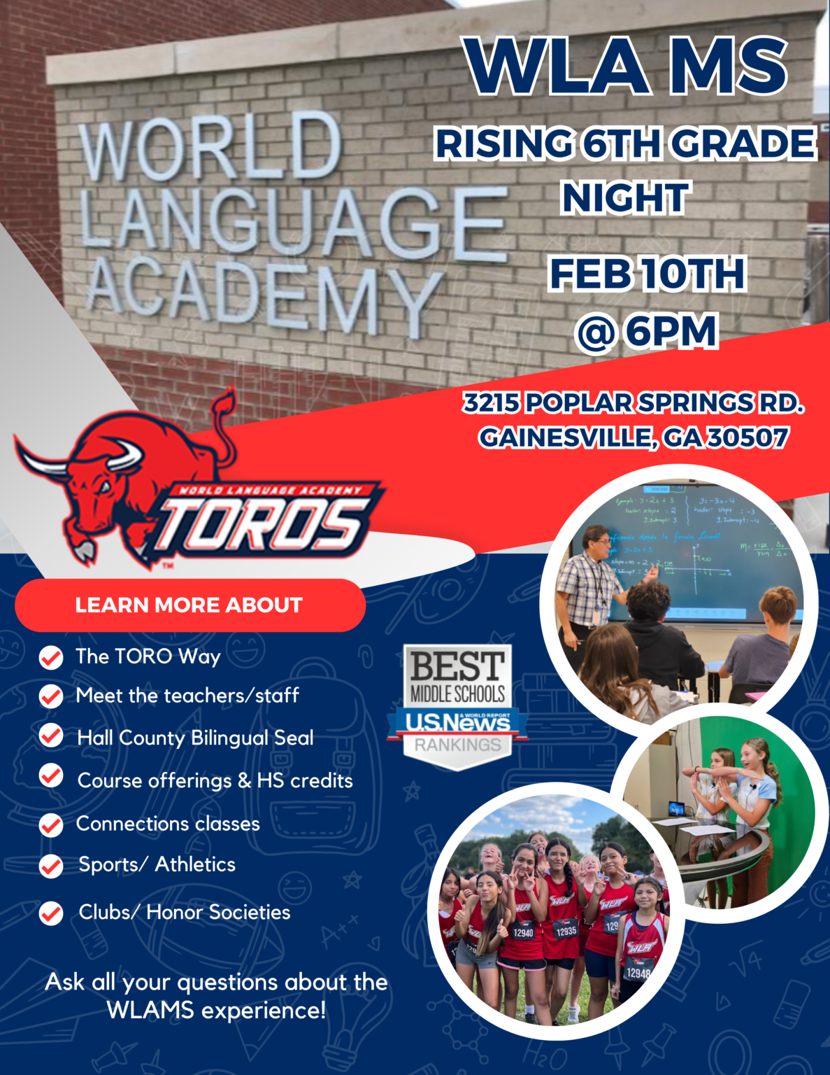 World Language Academy Middle – Home of the Toros